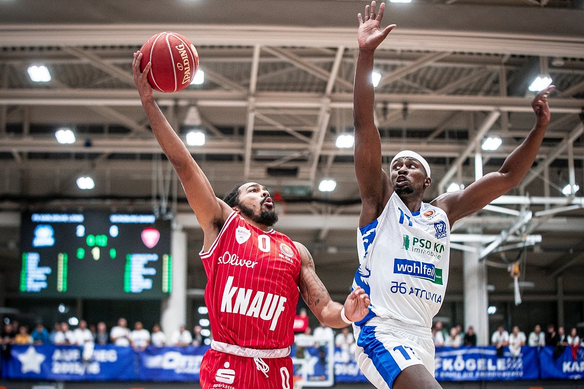 81:93-ARBEITSSIEG IM POKAL BEI BISSIGEN KARLSRUHER LÖWEN | Würzburg Baskets